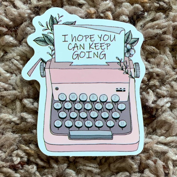 Accessories | Vintage Typewriter 612 Sticker | Poshmark